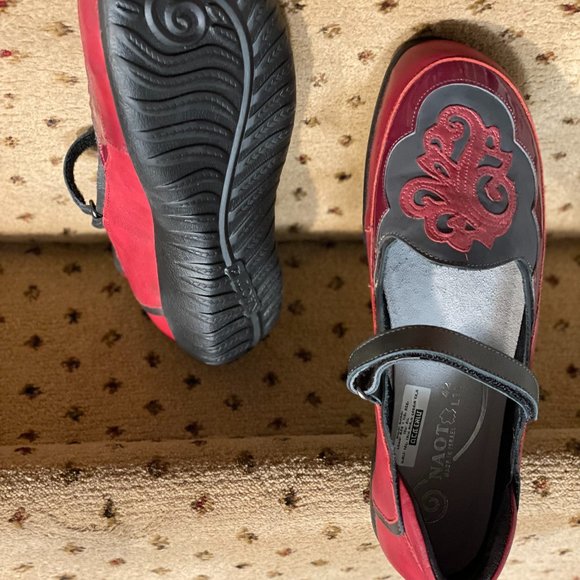 Naot | Shoes | Naot Motu Womens Ruby Red Leather Mary Jane Flat | Poshmark